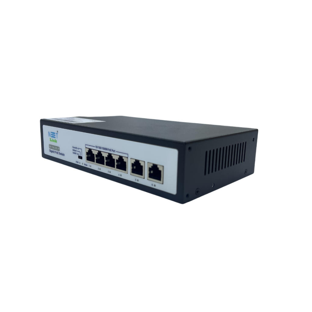Netlink 4-Port PoE Switch with 2 Gigabit Uplink Ports (N1104-2G-P)