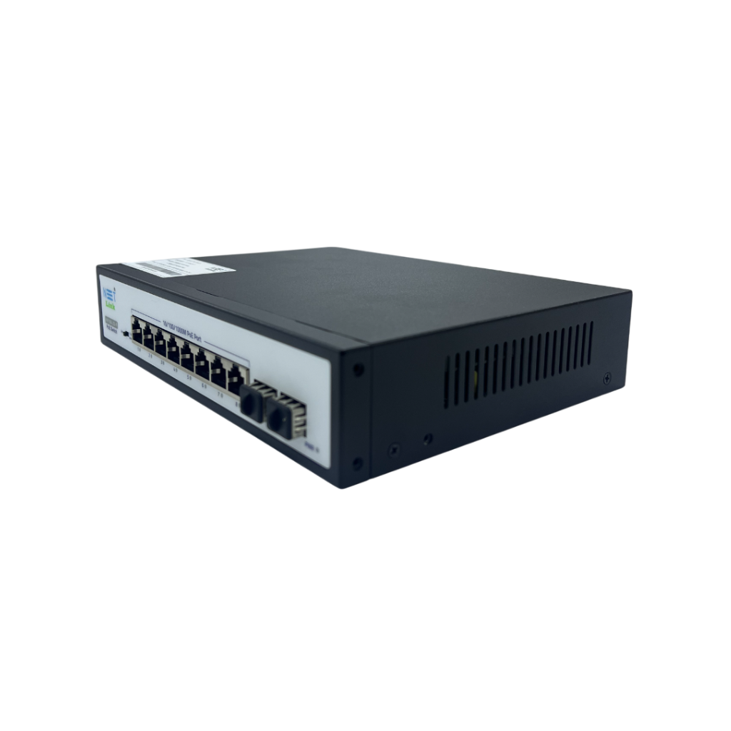 Netlink 8-Port PoE Switch with 2 Gigabit Uplink Ports (N1108-2S-P)